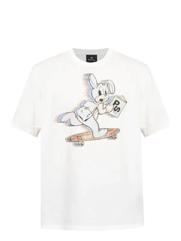 Paul Smith Skate Bunny Cotton T-shirt - White