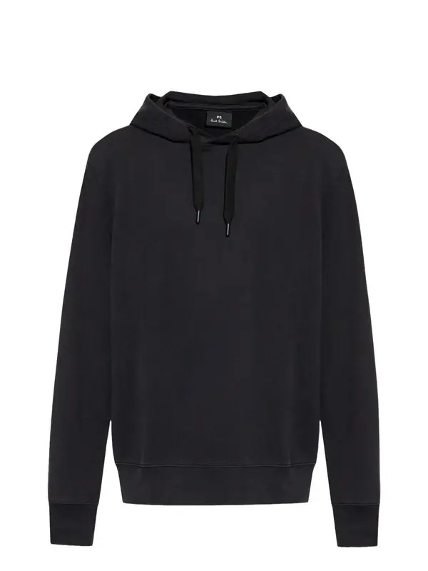 Paul Smith Ps Happy Cotton Hoodie - Black
