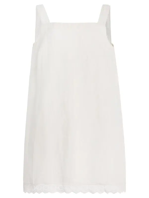 Posse Grace Ramie Mini Dress - White