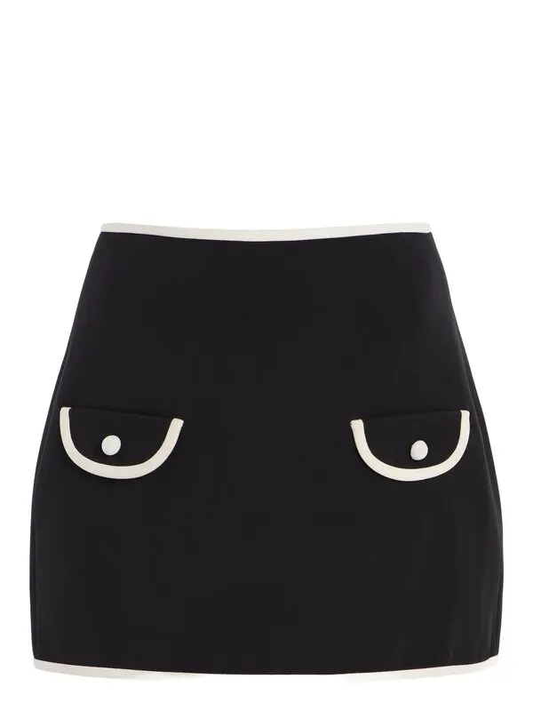 Alexis Rubino Mini Skirt - Black