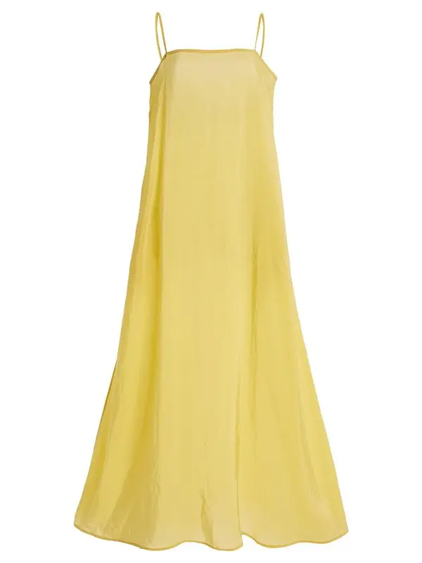 LESET Lana Cotton Maxi Dress - Yellow