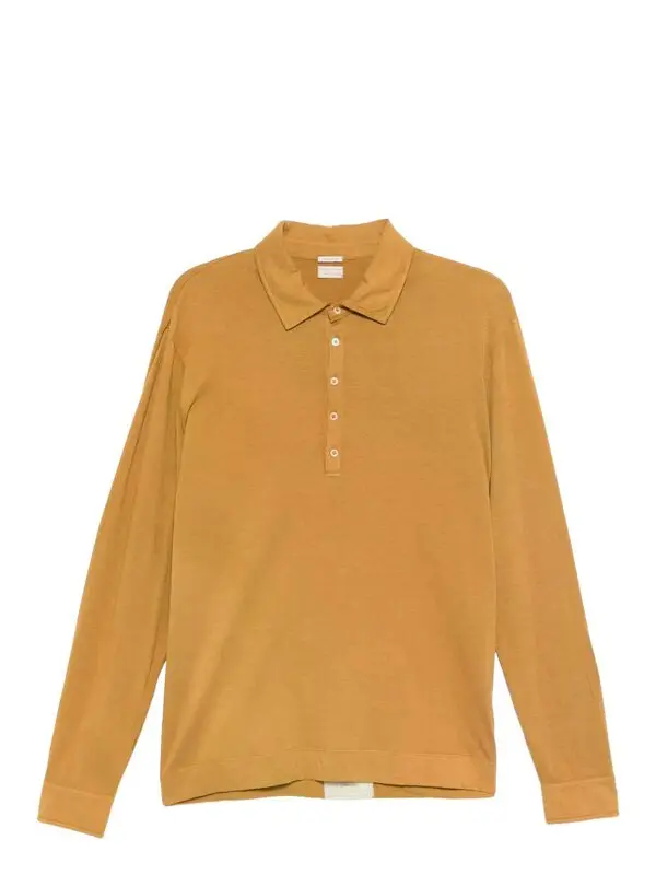 Massimo Alba Long-sleeve Polo Shirt - Orange