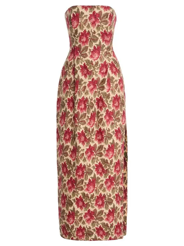 Posse Rosalie -print Linen Maxi Dress - Floral