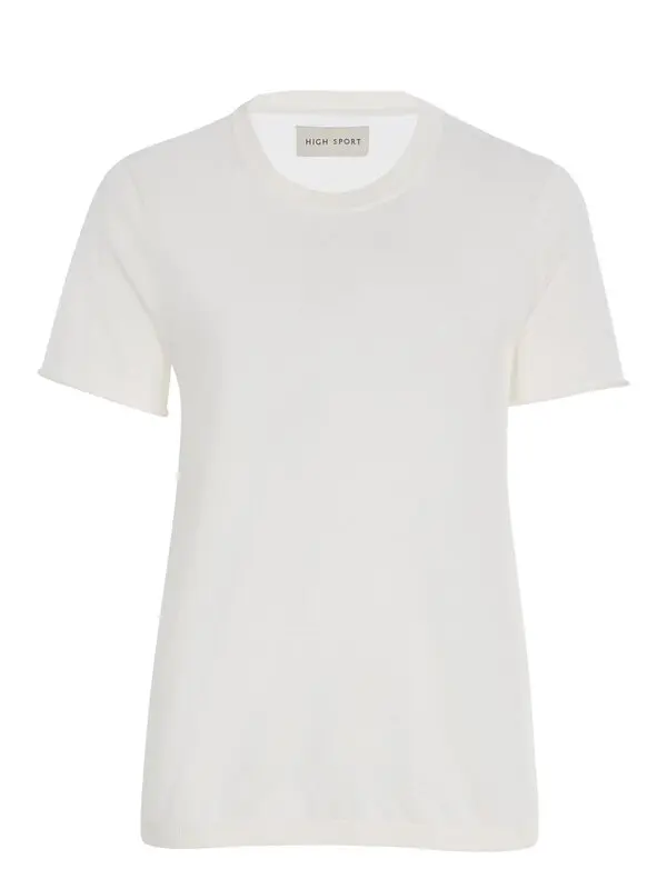 HIGH SPORT Owen Cotton Tee - Ivory