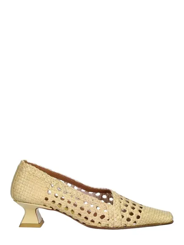 MIISTA 35mm Gisla Square-toe Pumps - Neutrals