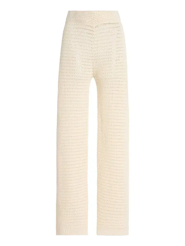 LESET Lucy Knit Pants - Ivory