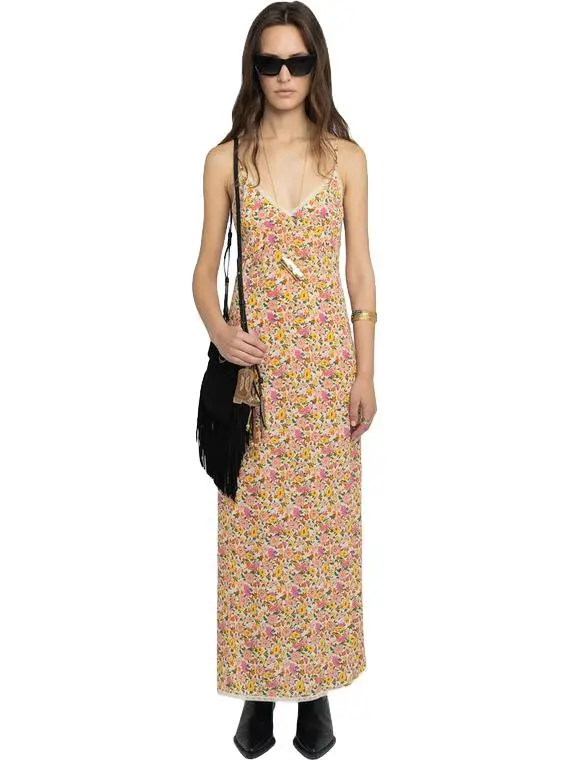 Zadig&Voltaire Rameli Floral Lace Maxi Dress - Neutral / White