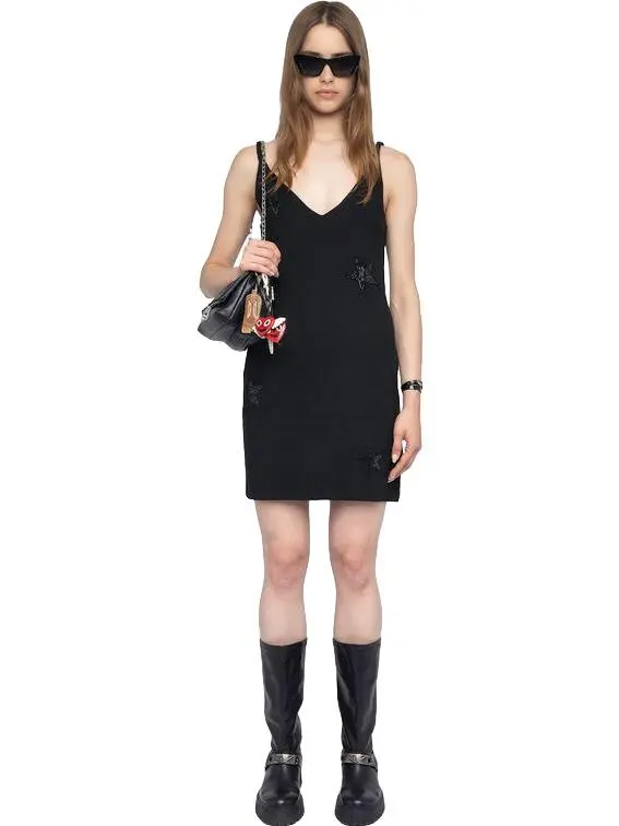 Zadig&Voltaire Stella Diamanté Star Dress - Black