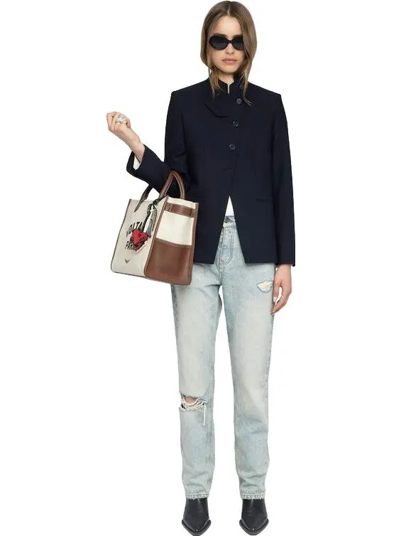 Zadig&Voltaire Verysa Asymmetrical Blazer - Navy