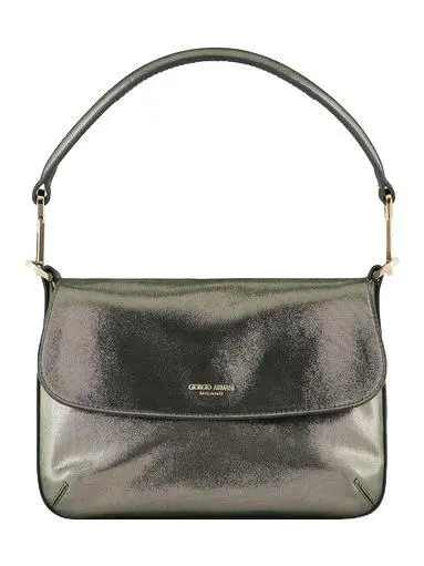 Giorgio Armani La Prima Shiny Nubuck Small Bag - Black