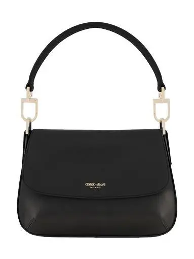 Giorgio Armani La Prima Small Nappa Leather Soft Bag - Black