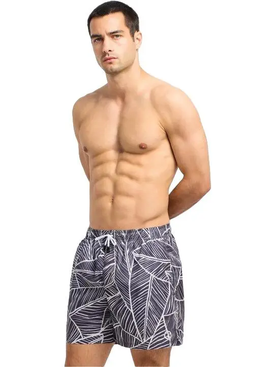 Giorgio Armani Printed Swim Trunks - Blue