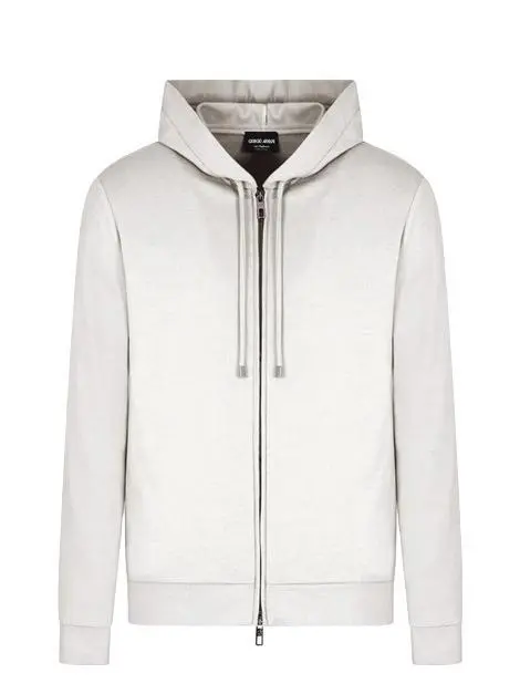 Giorgio Armani Hooded Cashmere Sweatshirt - Natural
