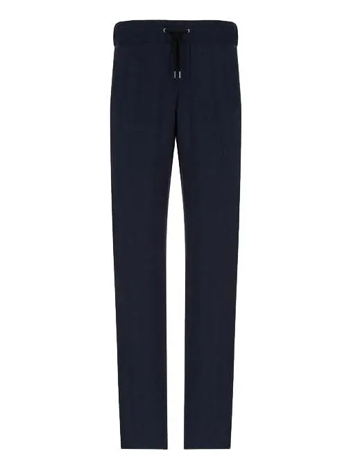 Giorgio Armani Icon Cupro Drawstring Trousers - Blue