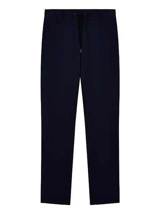 Giorgio Armani Icon Cupro Drawstring Trousers - Blue