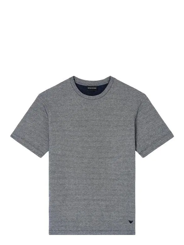 Emporio Armani Asv Two-tone Jersey Knit T-shirt - Natural