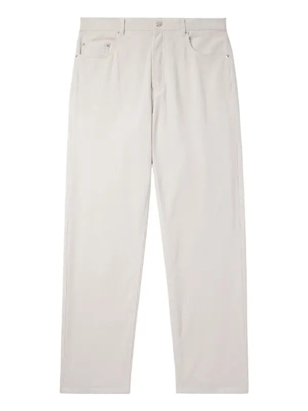 A.p.c. Fairfax Straight-leg Cotton-corduroy Trousers - Neutrals
