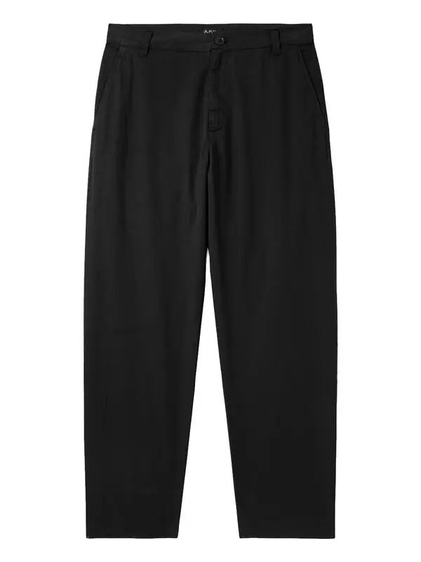 A.p.c. Lawrence Straight-leg Organic Cotton Chinos - Black