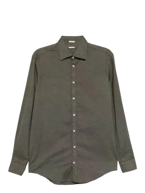 Massimo Alba Oxford Cotton Shirt - Grey