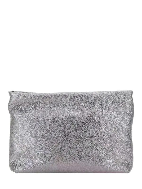 GIANNI CHIARINI Leather Clutch - Silver
