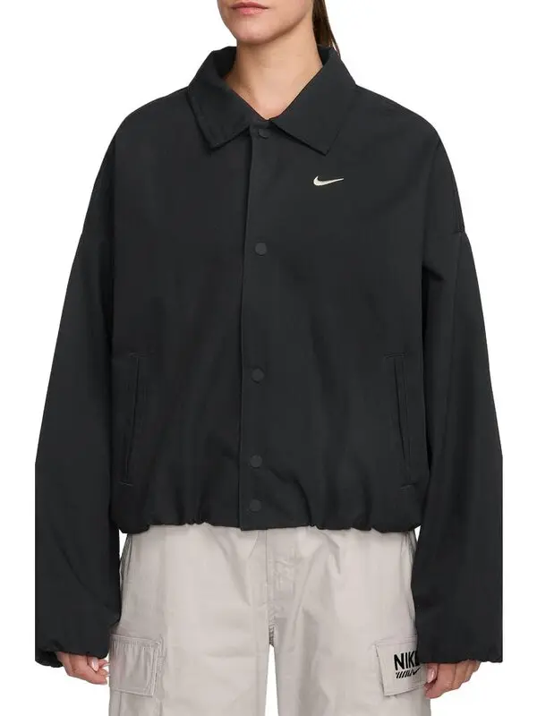 Nike Sportswear Canvas Coach's Jacket - Black/sail