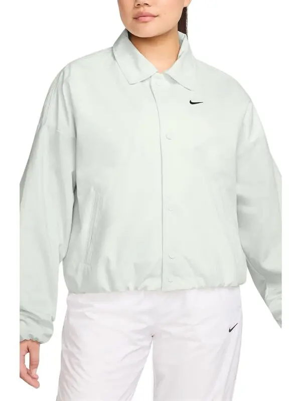 Nike Sportswear Canvas Coach's Jacket - Summit White/ Black