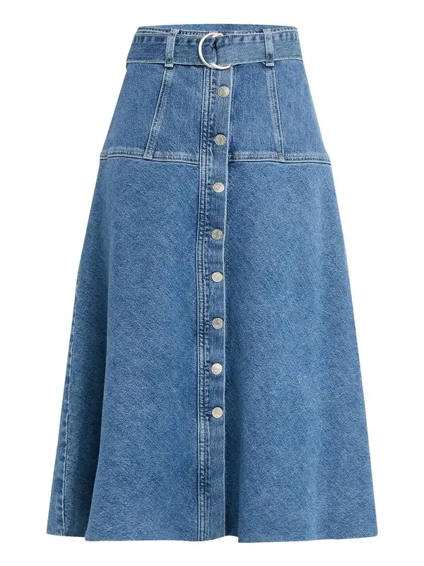 Rails Loma Denim Midi Skirt - Pacific Coast