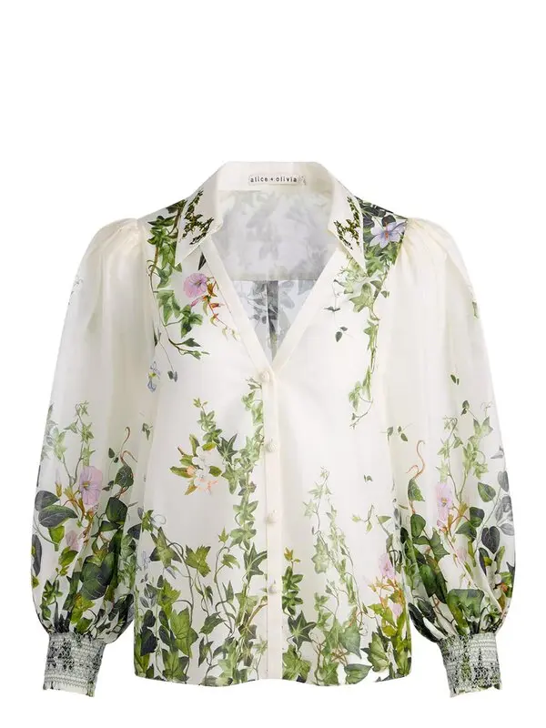 Alice + Olivia Charis Floral Blouse - Ivy Romance