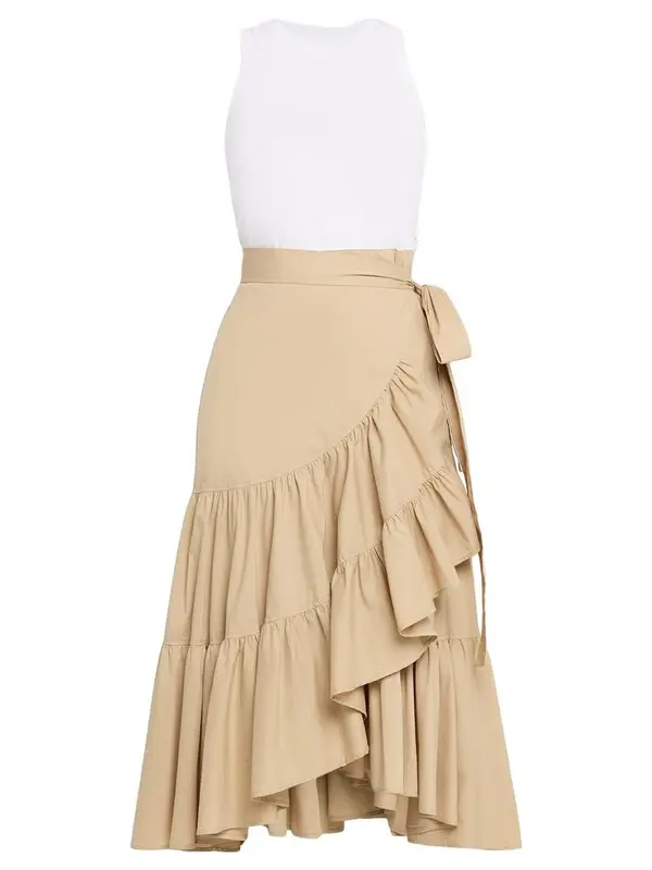 Cinq À Sept Mahlia Midi Dress - Whitekhaki