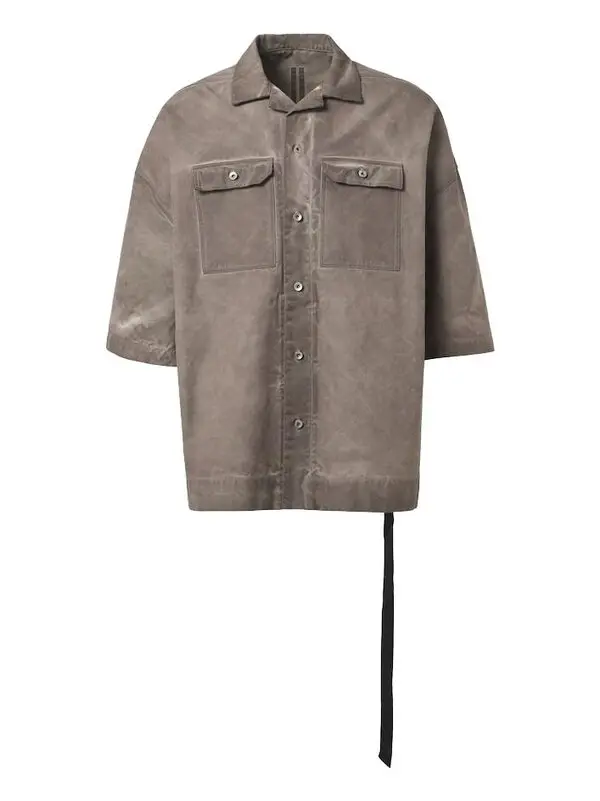 Rick Owens Magnum Tommy Cotton Shirt - Brown
