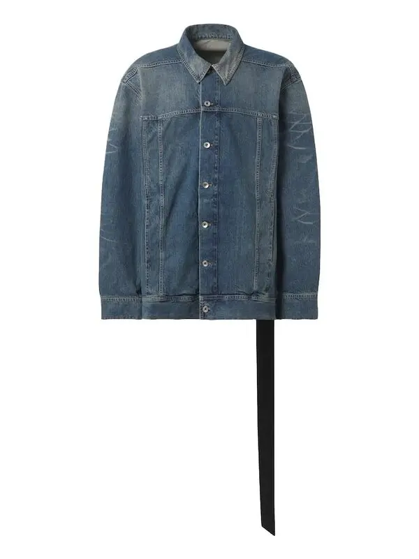 Rick Owens Jumbo Worker Denim Jacket - Blue