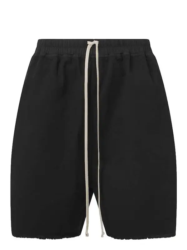 Rick Owens Cotton Canvas Shorts - Black