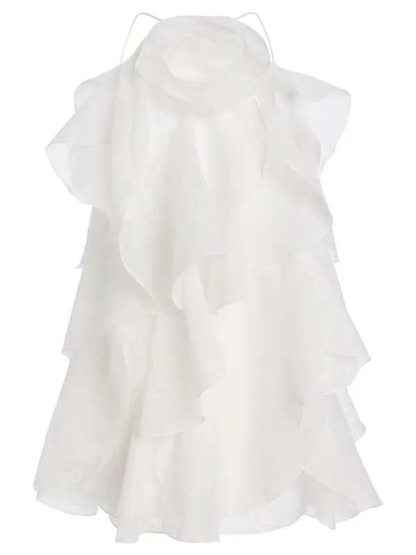 Aje Pandorea Layered Mini Dress - Ivory