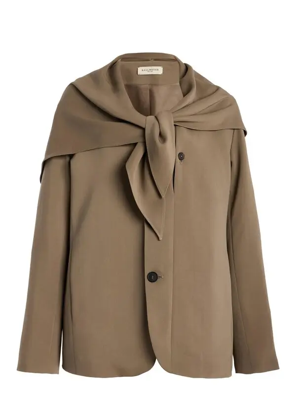 KALLMEYER Scarf Blazer - Taupe