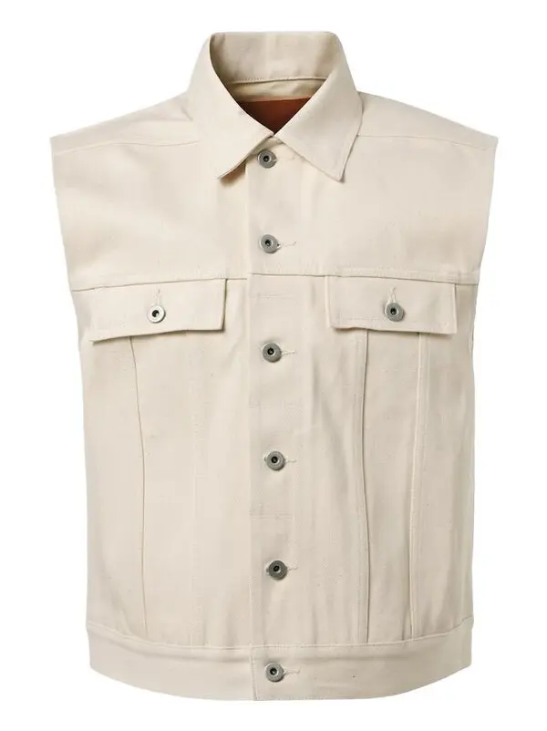 Rick Owens Denim Vest - Neutrals