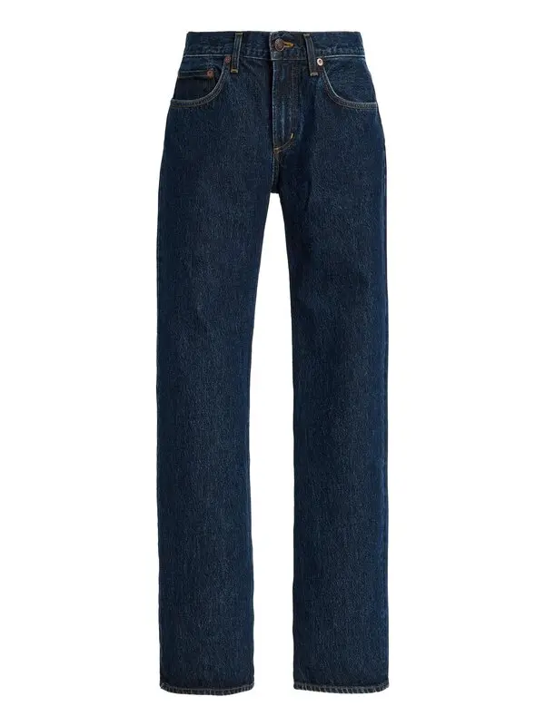 AGOLDE Rigid Low-rise Slim Jeans - Dark Wash