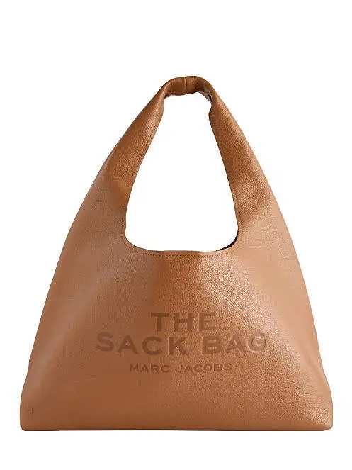 Marc Jacobs The Sack Leather Shoulder Bag - Argan Oil