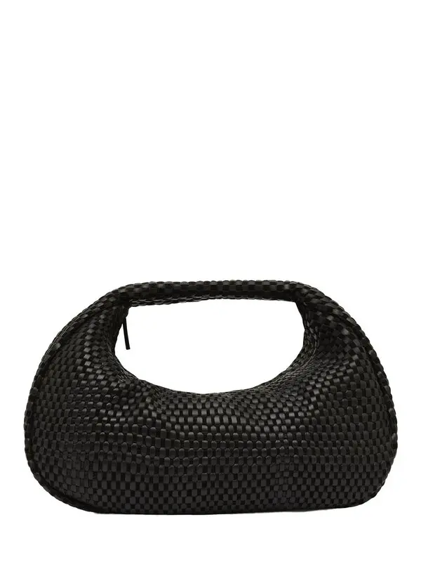 ST. AGNI Lattice Weave Bon Bon Bag - Black