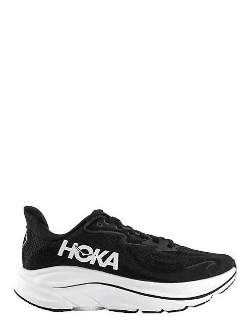 Hoka Clifton 10 Knitted Low-top Trainers - Black White