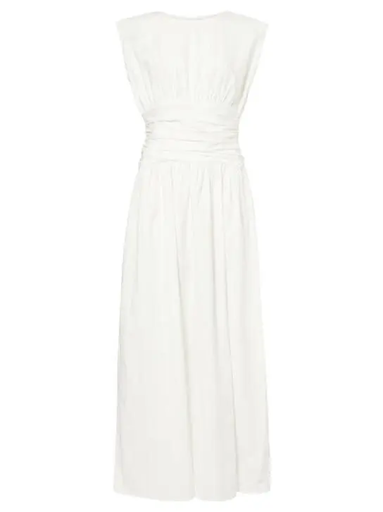 4TH & RECKLESS Cotton-poplin Maxi Dress - White