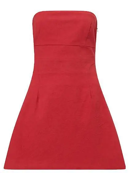 4TH & RECKLESS Athena Strapless Mini Dress - Red