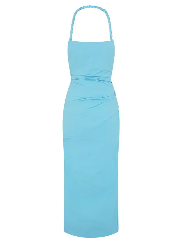 Paris Georgia Romy Ruched Maxi Dress - Blue