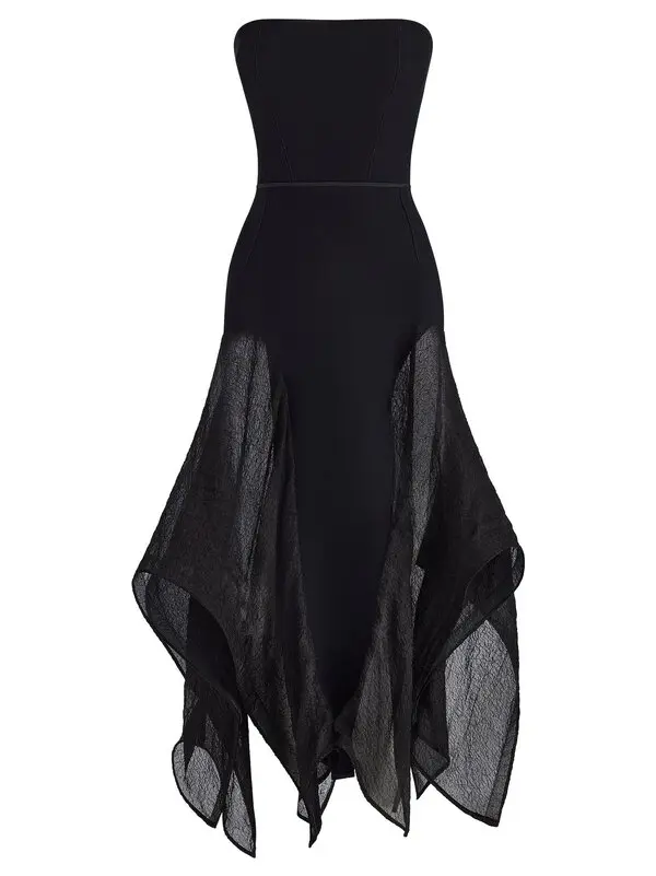 Maticevski Sybil Asymmetric Dress - Black