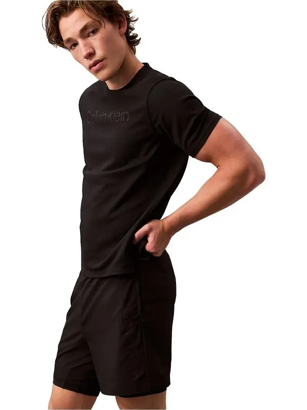 Calvin Klein Modern Sport Layered Shorts - Black Beauty