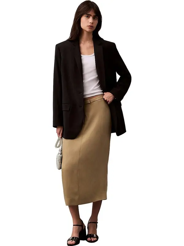 Calvin Klein Pencil Viscose Skirt - Treehouse