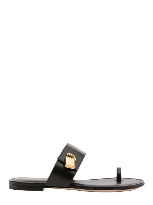 TOM FORD Espresso Flat Sandals - Brown