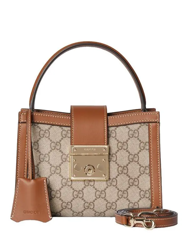 Gucci Padlock Small Top Handle Bag - Beige