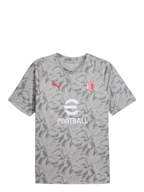 PUMA Ac Milan Prematch Jersey - Smokey Gray/white
