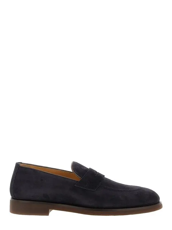 Brunello Cucinelli Suede Loafers - Blue