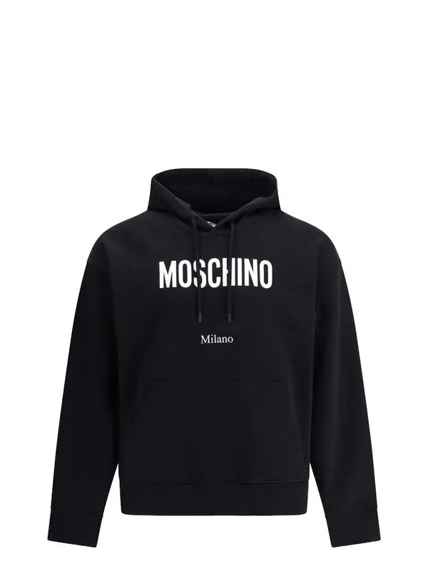 Moschino Cotton Hoodie - Black